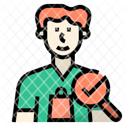 customervalidation icon, validation icon, client icon, buyer icon ...