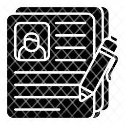 cv writing icon, biodata icon, curriculum vitae icon, resume icon ...