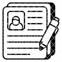 cv writing icon, biodata icon, curriculum vitae icon, resume icon ...