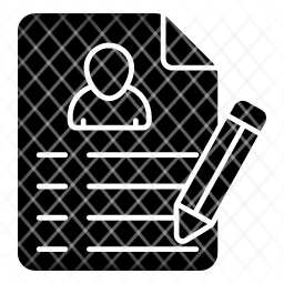 cv writing icon, resume icon, curriculum vitae icon, job application ...