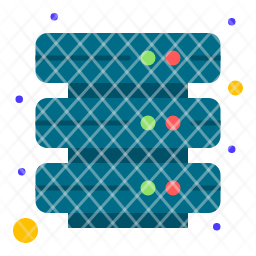 data icon, database icon, report icon, server icon