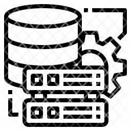 database icon, innovation icon, invention icon, technology icon