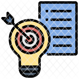 define icon, strategy icon, plan icon, goal icon, target icon