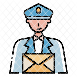 delivery icon, mail icon, mailman icon, occupation icon, postman icon ...
