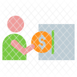 depositbank icon, savings icon, cash icon, withdrawal icon