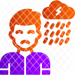 depression icon, sad icon, sadness icon, loneliness icon, alone icon ...