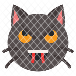 devil icon, cat icon, animal icon, expression icon, emoji icon, face icon