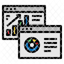 diagram icon, graph icon, infographic icon, screen icon, web icon ...