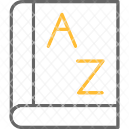 dictionary: icon, reference icon, language icon, definition icon ...