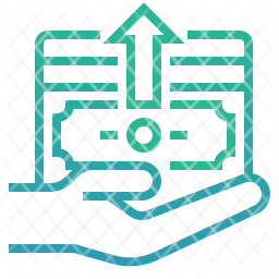 disbursement icon, expenses icon, moneytransfer icon, spending icon ...