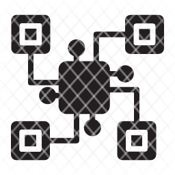 distributed icon, network icon, technology icon, connection icon, ui ...