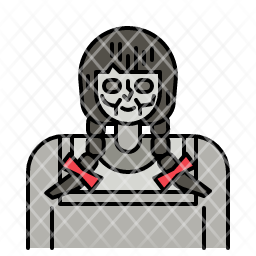 dollspooky icon, terror icon, scary icon, halloween icon, horror icon ...