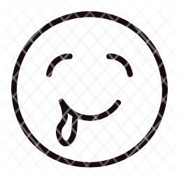 drooling icon, hungry icon, drool icon, emoji icon, attitude icon, mood ...