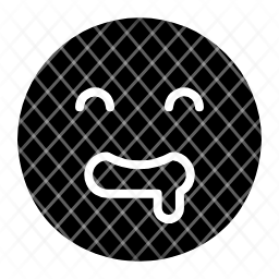 drooling icon, smiley icon, mouth icon, drool icon, feelings icon ...