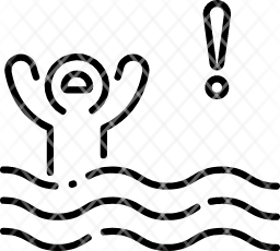 drowning icon, help icon, danger icon, hand icon, water icon, sea icon ...