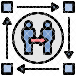 dynamic icon, process icon, transmission icon, transfer icon, stage icon