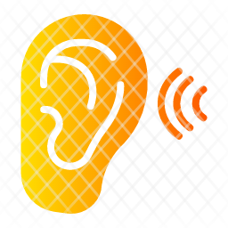 ear icon, listen icon, deaf icon, listening icon, ears icon, earlobe ...