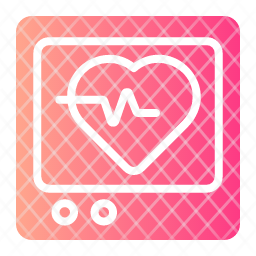 ecg icon, ekg icon, monitor icon, heartbeat icon, electrocardiogram ...