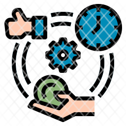 efficiency icon, effectiveness icon, value icon, performance icon ...