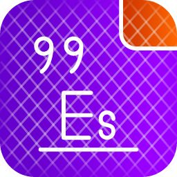 einsteinium icon, periodic icon, table icon, chemistry icon, atom icon ...