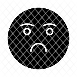 emoji icon, emotion icon, feeling icon, sad icon