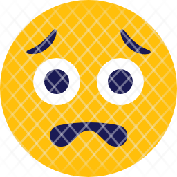 emoticon icon, scared icon, emoji icon