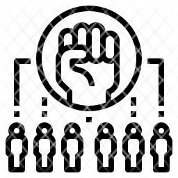 empowered icon, teamwork icon, synergy icon, authorize icon, power icon