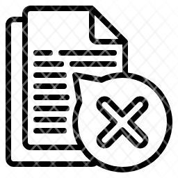 error icon, file icon, folder icon, document icon, fail icon