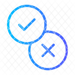 evaluation icon, choice icon, yes icon, good icon, bad icon, no icon ...