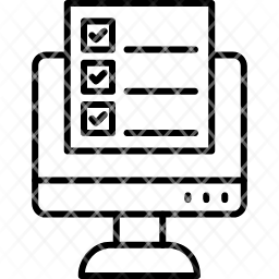 exam icon, availability icon, check icon, list icon, checking icon ...