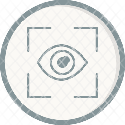 eye icon, scanner icon, digitalisation icon, iris icon, scan icon ...