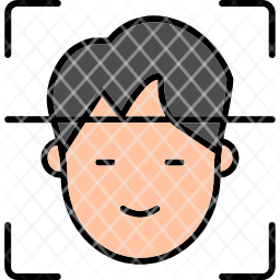 face icon, recognition icon, facial icon, expression icon, id icon ...