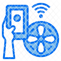 fan icon, smartphone icon, mobile icon, hand icon, technology icon ...