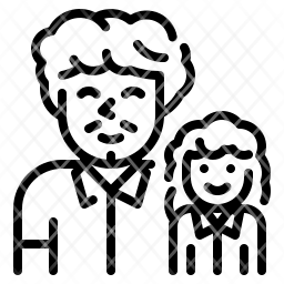 father icon, and icon, daughter icon, family icon, child icon, girl ...