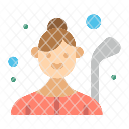 female icon, golf icon, player icon, golfer icon, lady icon