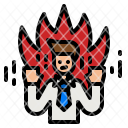 fight icon, cheer icon, fire icon, hand icon, fighting icon