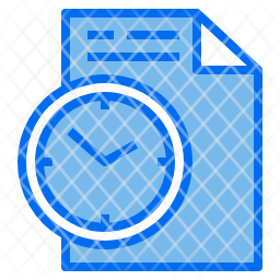 file icon, clock icon, management icon, document icon, time icon