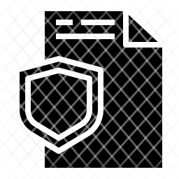 file icon, protect icon, shield icon, document icon, management icon