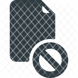 filedocumen icon, paper icon, disable icon