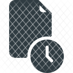 filedocumen icon, paper icon, temp icon, temporary icon, time icon