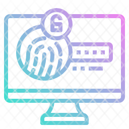 fingerprint icon, scan icon, touch icon, screen icon, authentication icon