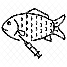 fish icon, freshwater icon, injection icon, propagation icon, ovulating ...