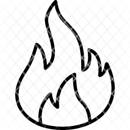 flame icon, fire icon, passion icon, energy icon, intensity icon ...