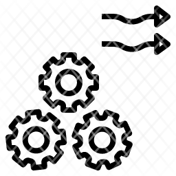 flow icon, working icon, machine icon, flexible icon, activity icon