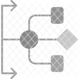 flowchart icon, chart icon, hierarchy icon, navigation icon, org icon ...