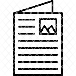 flyer icon, advertising icon, brochure icon, design icon