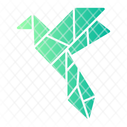 flying icon, bird icon, art icon, design icon, craft icon, origami icon ...