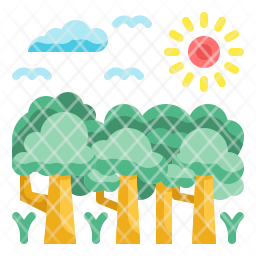 forest icon, nature icon, trees icon, woodland icon, landscape icon ...