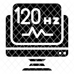 frequency icon, graph icon, computer icon, desktop icon