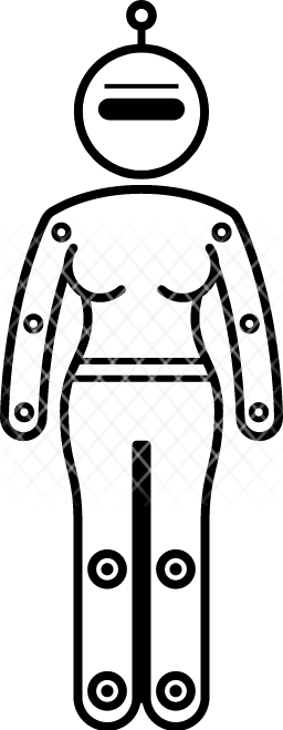 future icon, woman icon, female icon, robot icon, android icon, cyborg ...